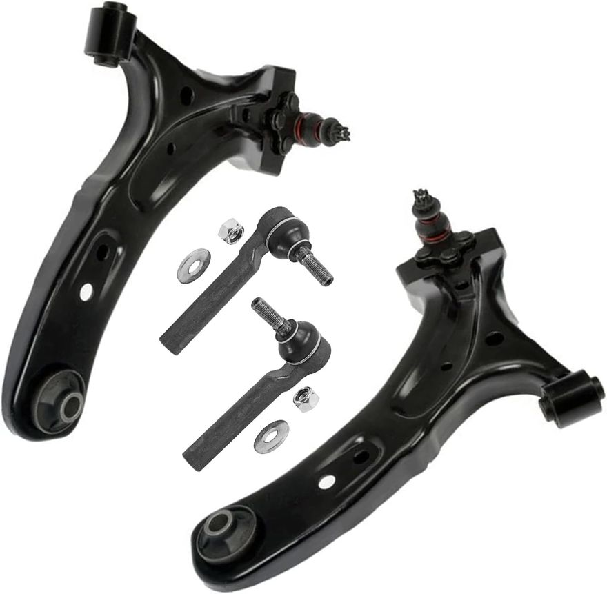 2019 Subaru Impreza 4pc Front Lower Control Arms Outer Tie Rods ...