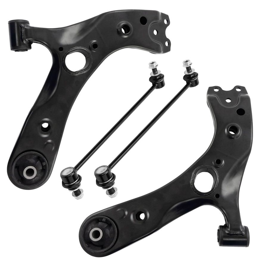 2013 Toyota Prius Plug-In 4pc Front Lower Control Arms Sway Bar Links ...