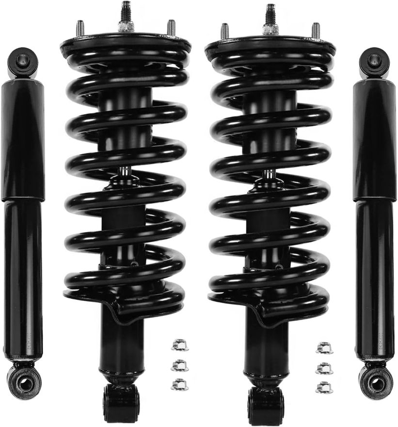 2015 Nissan Armada 4pc Front Struts Rear Shocks Suspension Kit