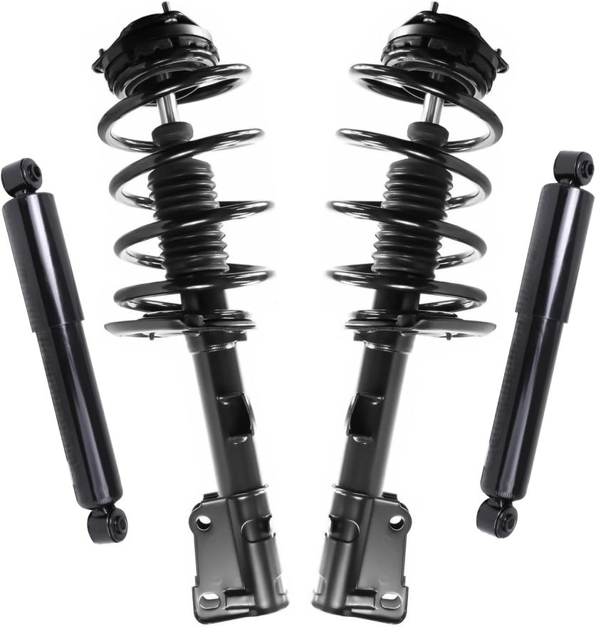 2013 Dodge Grand Caravan 4pc Front Struts Rear Shocks Suspension Kit