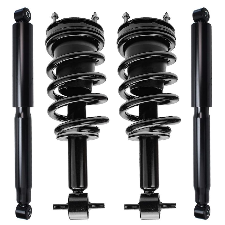 2017 Chevrolet Suburban 4pc Front Struts Rear Shocks Suspension Kit