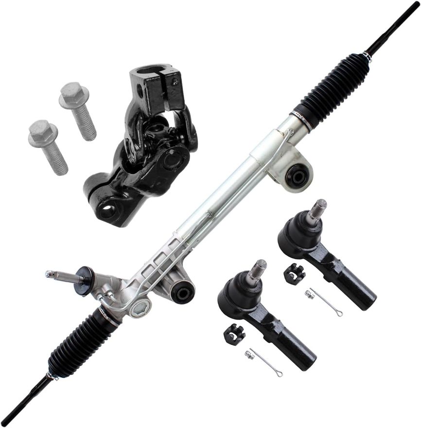 4pc Rack and Pinion Lower Intermediate Steering Shaft Suspension Kit