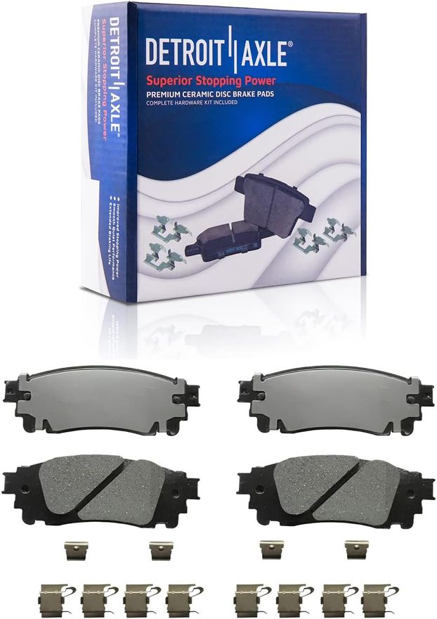 2019 Toyota RAV4 4pc Front & Rear Ceramic Brake Pads Kit