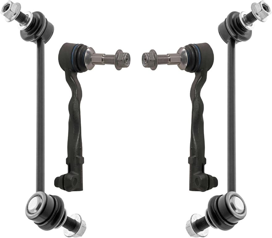 2016 BMW 740i 4pc Front Sway Bar Links Outer Tie Rods Suspension Kit