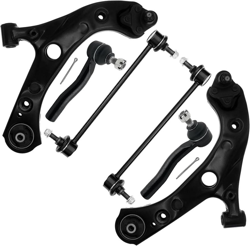 2023 Toyota Corolla 6pc Front Lower Control Arms Sway Bar Links Outer ...