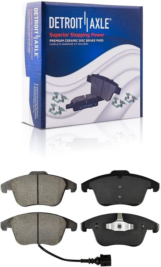 6pc Front Disc Rotors and Ceramic Brake Pads Kit