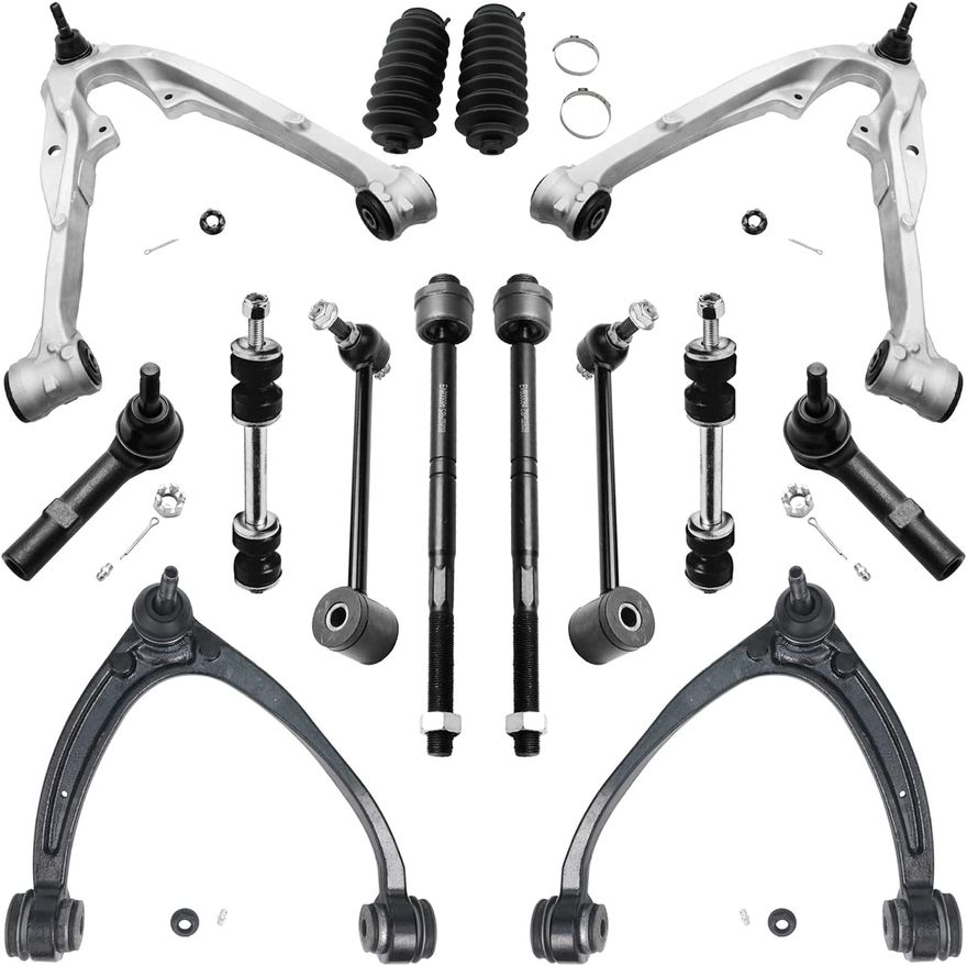 2008 Cadillac Escalade 14pc Front Upper Lower Control Arms Sway Bar