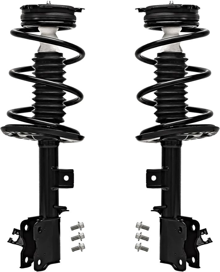 2012 Nissan Murano 8pc Front Struts Sway Bar Links Inner Outer Tie Rods ...