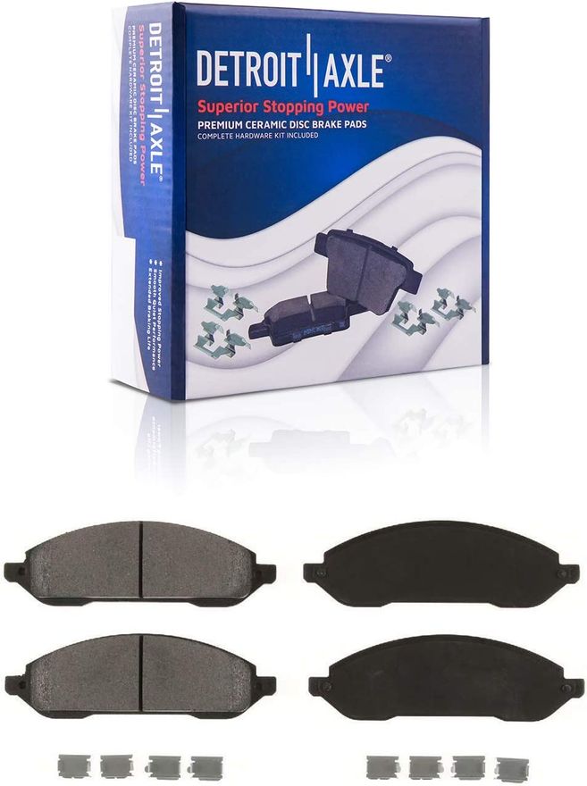 2005 Ford Freestar 10pc Front & Rear Disc Rotors and Ceramic Brake Pads Kit