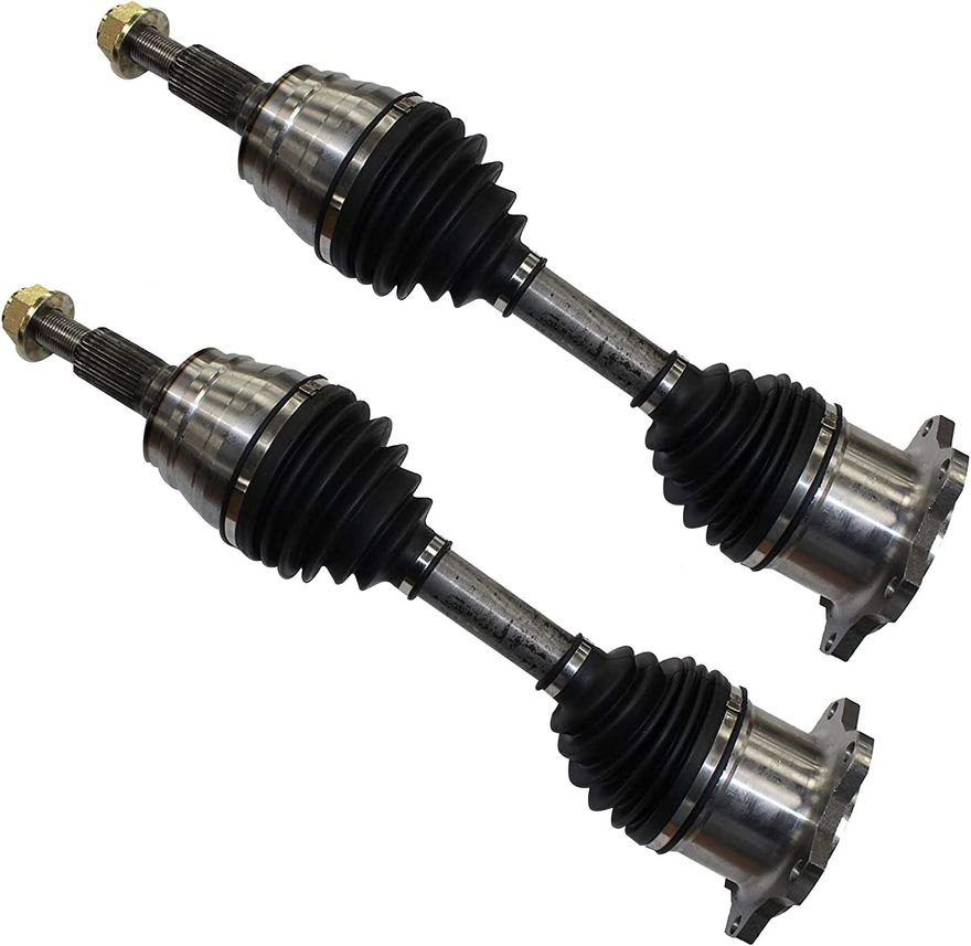 17pc Front Axles Wheel Hub and Bearings Upper Control Arms Suspension Kit