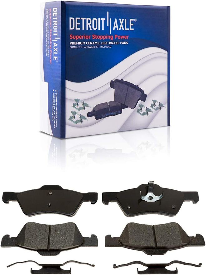 2008 Ford Escape 6pc Front Disc Rotors and Ceramic Brake Pads Kit