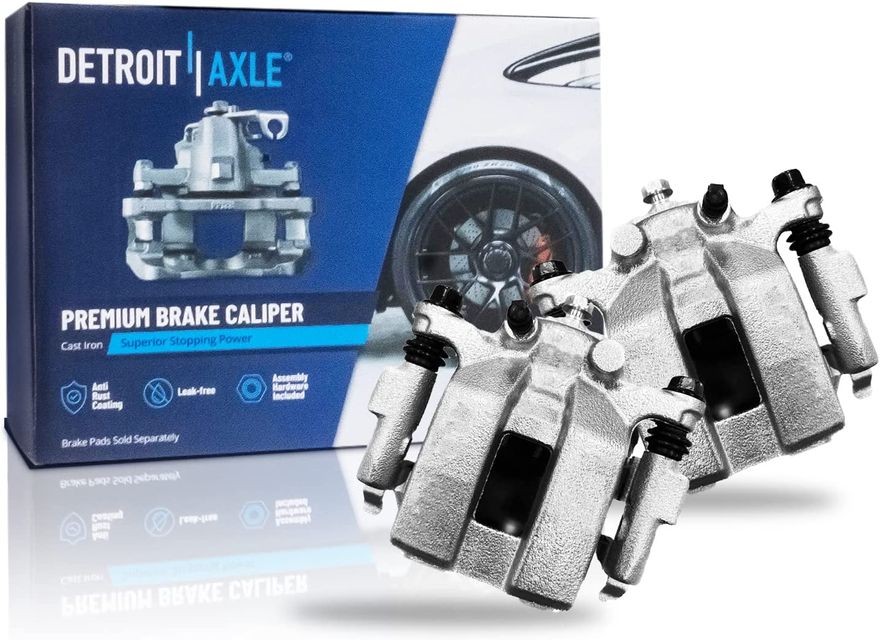 Pair Rear Brake Calipers (Remanufactured)